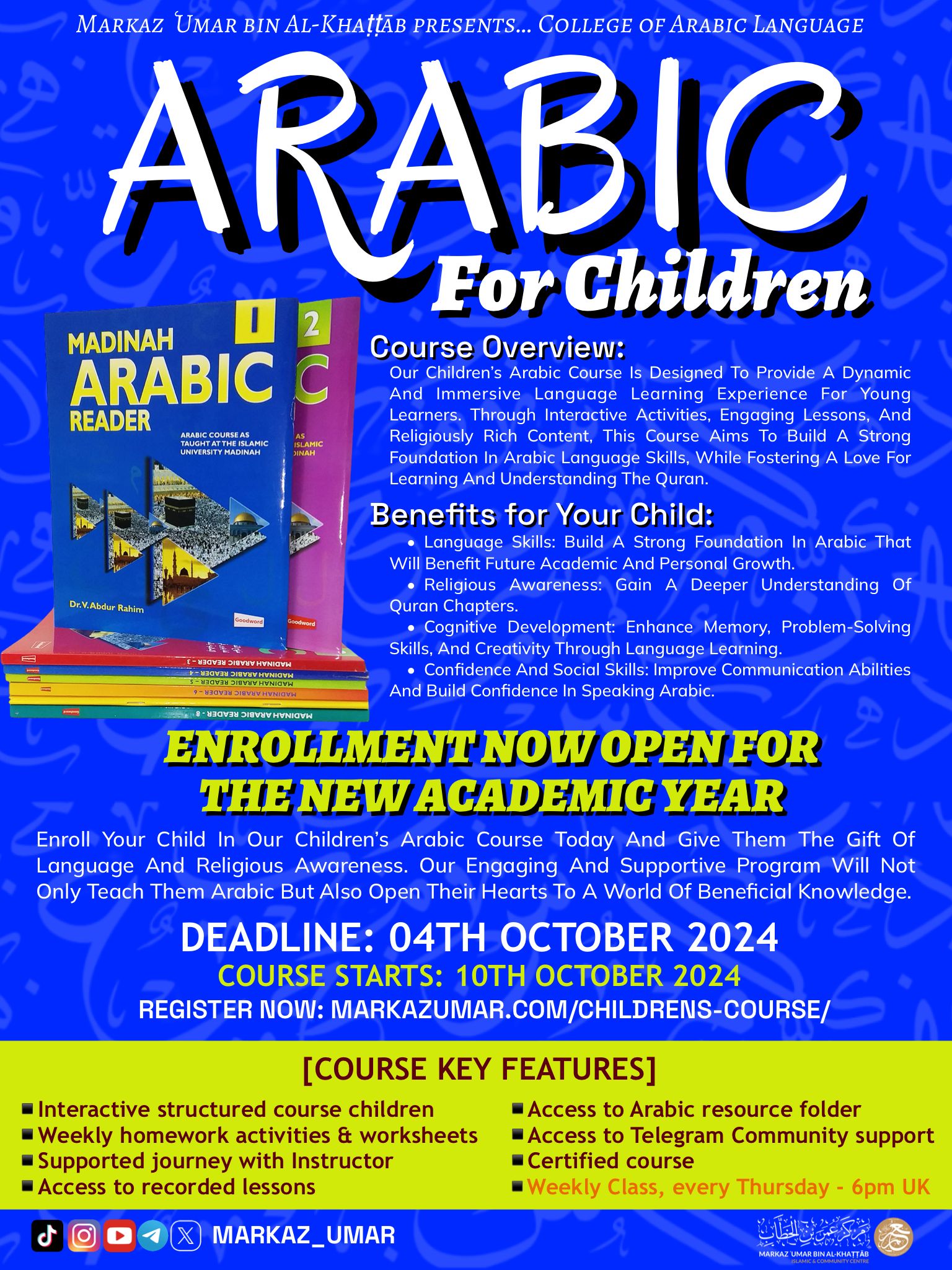 Children's Courses | Markaz 'Umar
